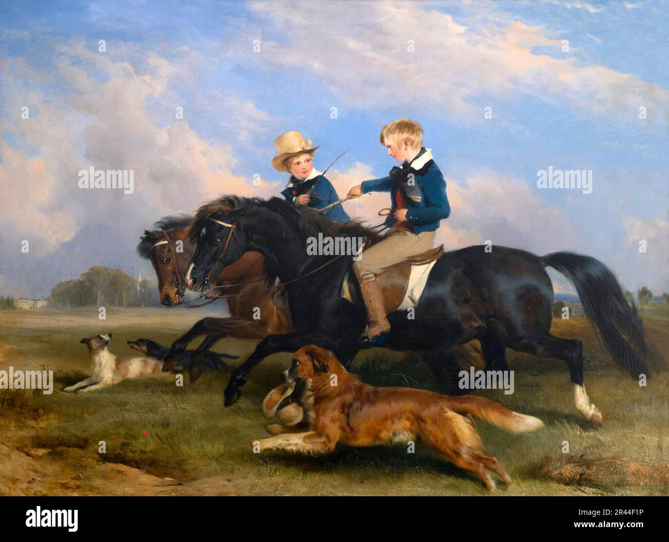 The Honourable E.S. Russell and His Brother, Sir Edwin Landseer, 1834 ...