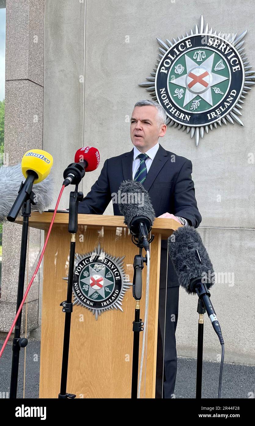 Detective Chief Superintendent Eamonn Corrigan speaks to the media during a press conference ...