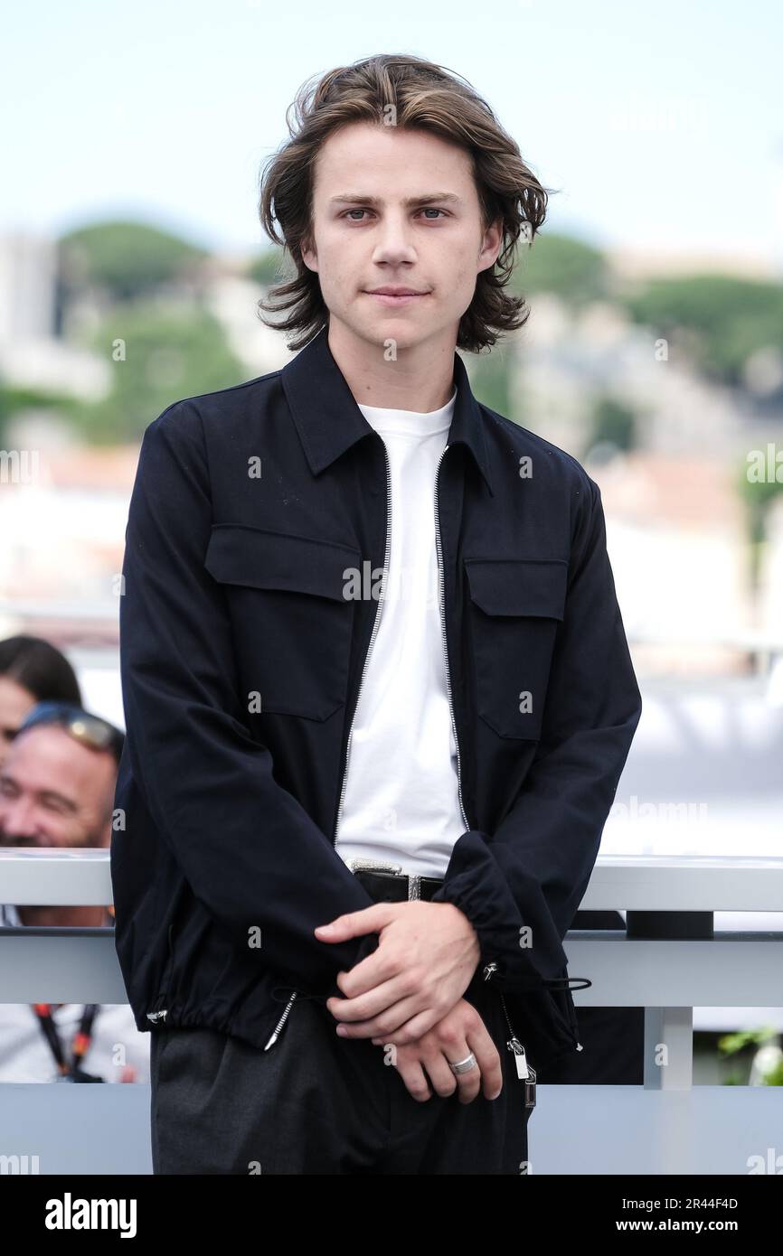 Cannes, France. 26th May, 2023. Félix Lefebvre photographed during the ...
