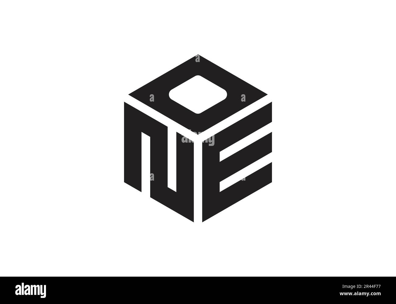 NEO Initial Monogram Letter one Logo Design Vector Template n e o Cube ...