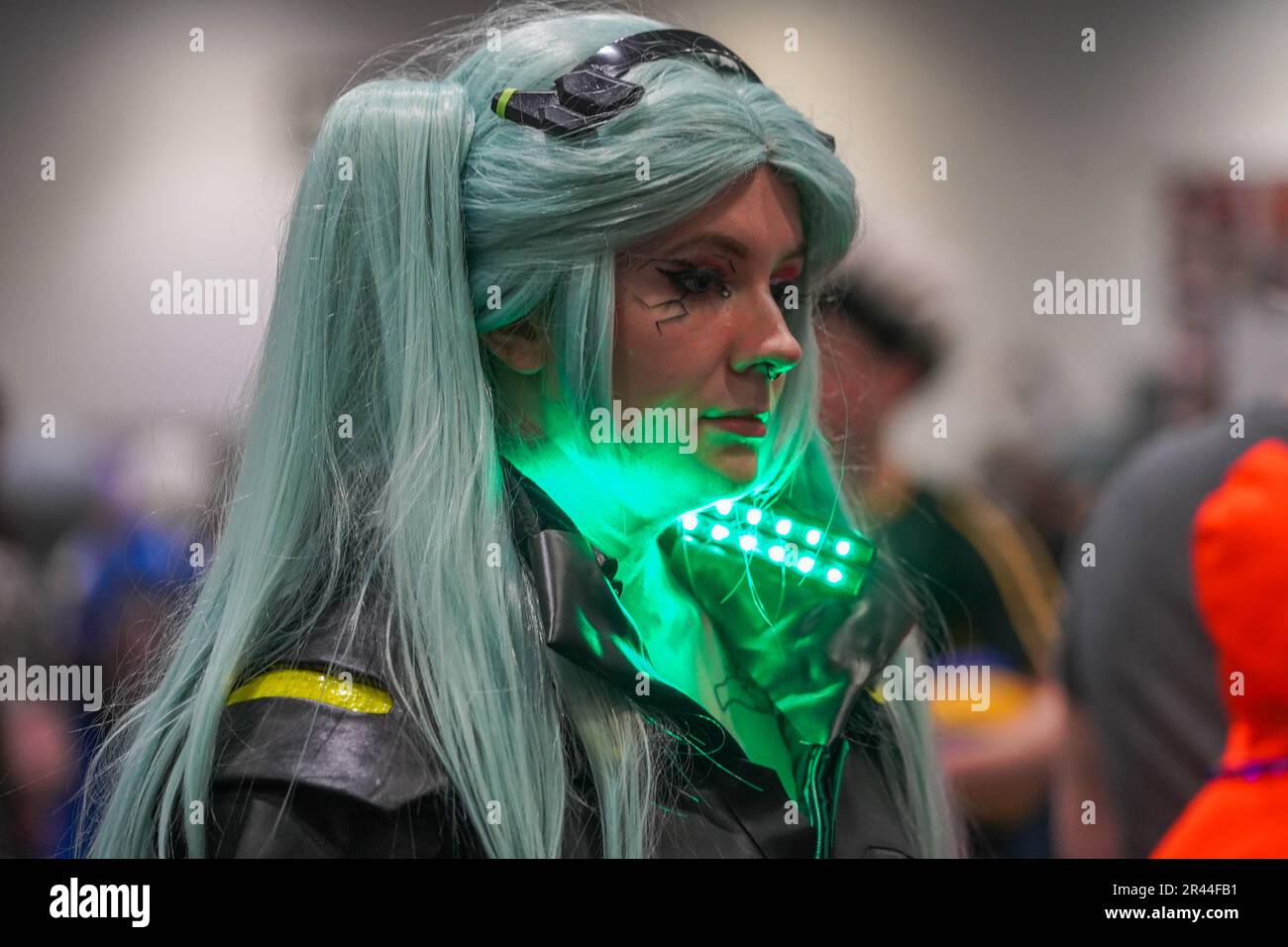 London UK. 26 May 2023 Fans dressed in comic characters of their ...
