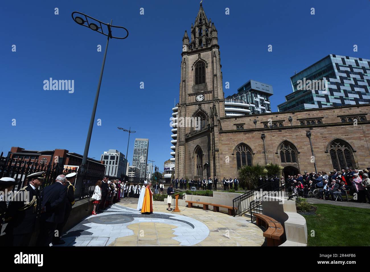 The Princess Royal speaking as she opens a new national memorial and ...