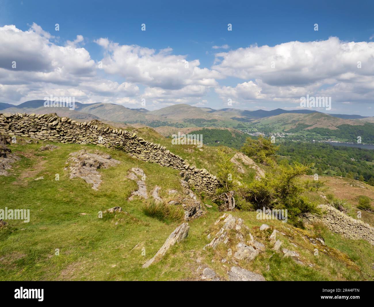 Lake Windermere from Black Fell, Lake District, UK Stock Photo - Alamy