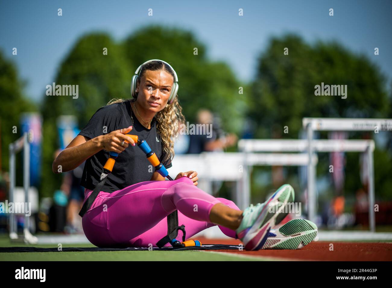 Gotzis, Austria. 26th May, 2023. US' Anna Hall pictured in action ...