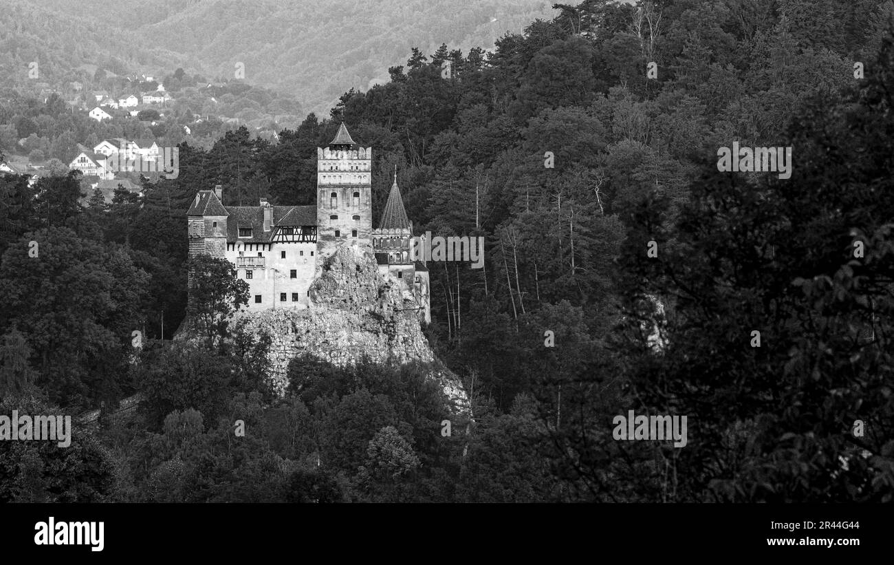 The Bran Castle of Dracula in Romania Stock Photo - Alamy