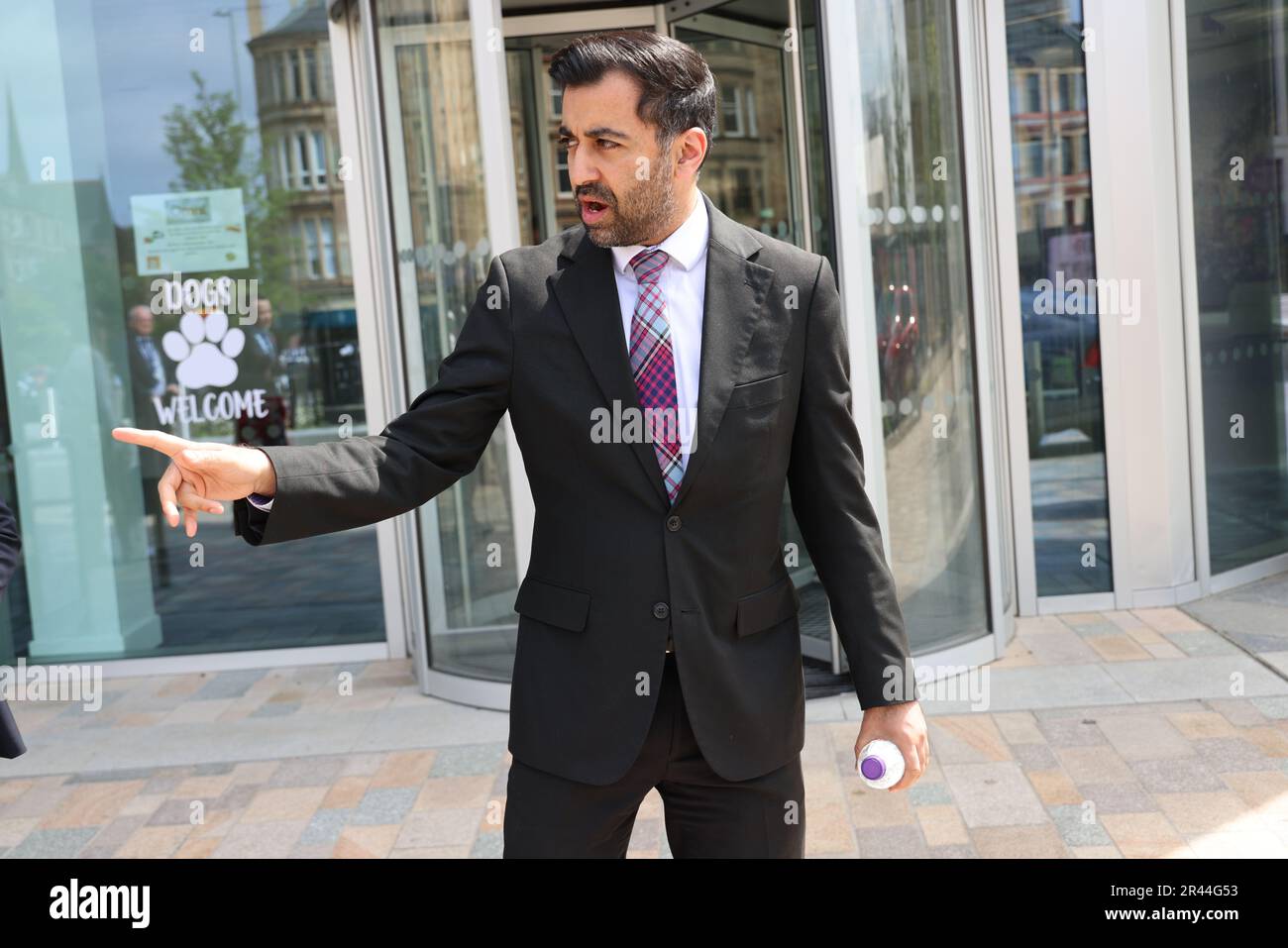 First Minister of Scotland Humza Yousaf tours the recently completed ...