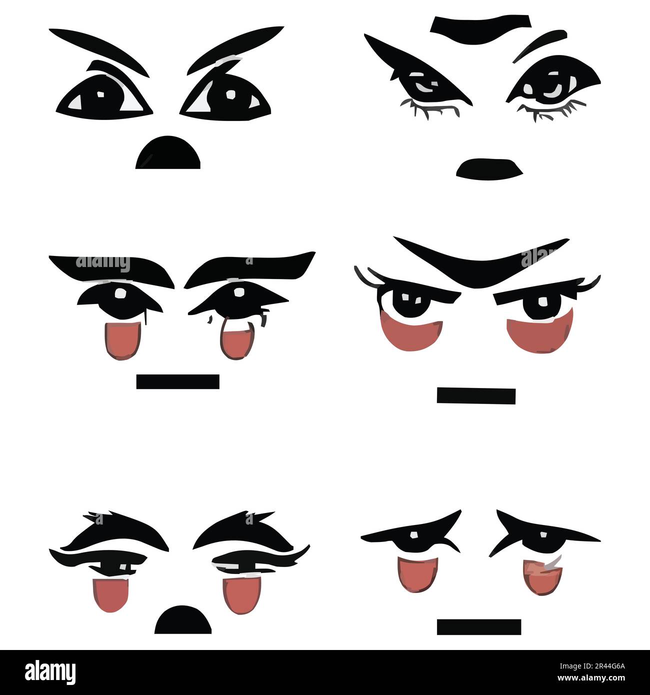 Set of eyes face expressions vector file Stock Vector Image & Art - Alamy