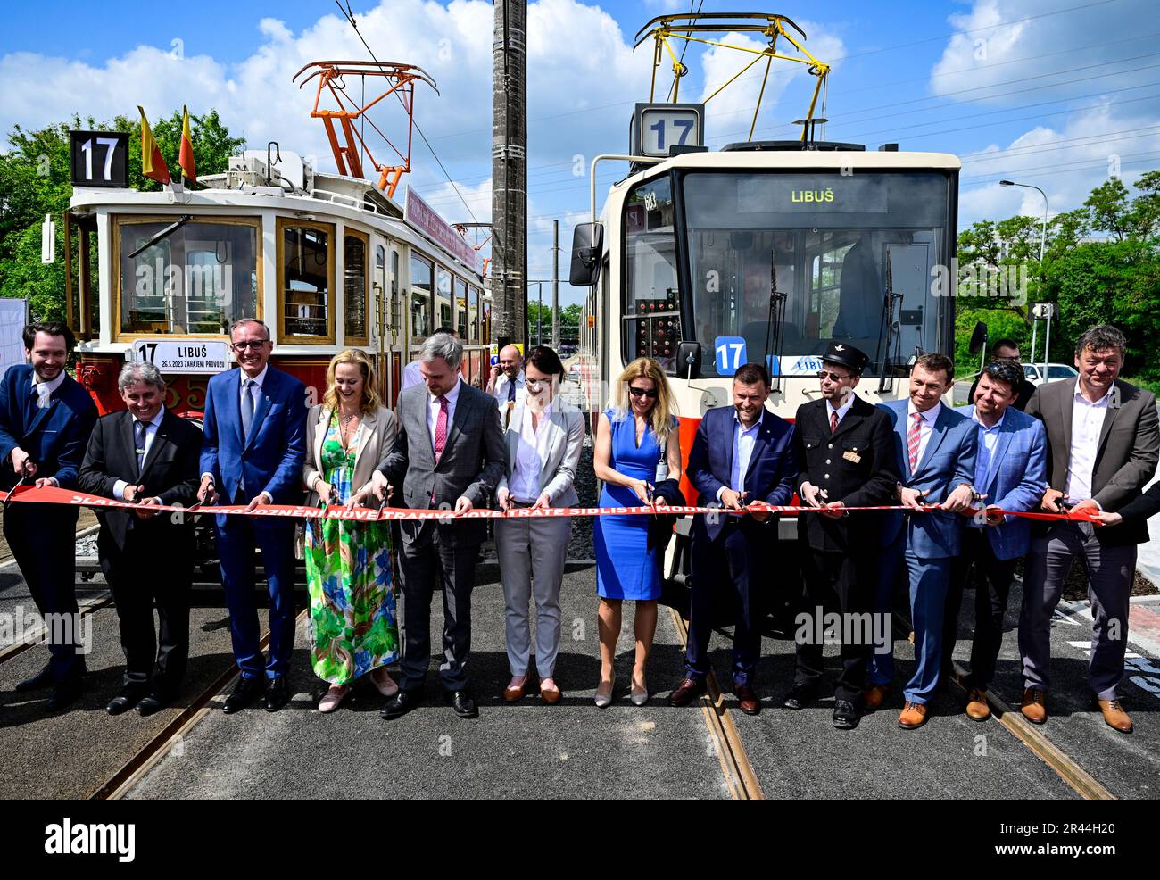 Prague, Czech Republic. 26th May, 2023. A ride on a historic tram ...