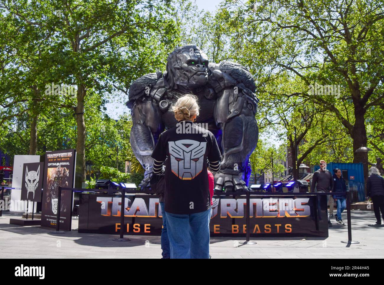 London, England, UK. 26th May, 2023. A member of the promotions team ...