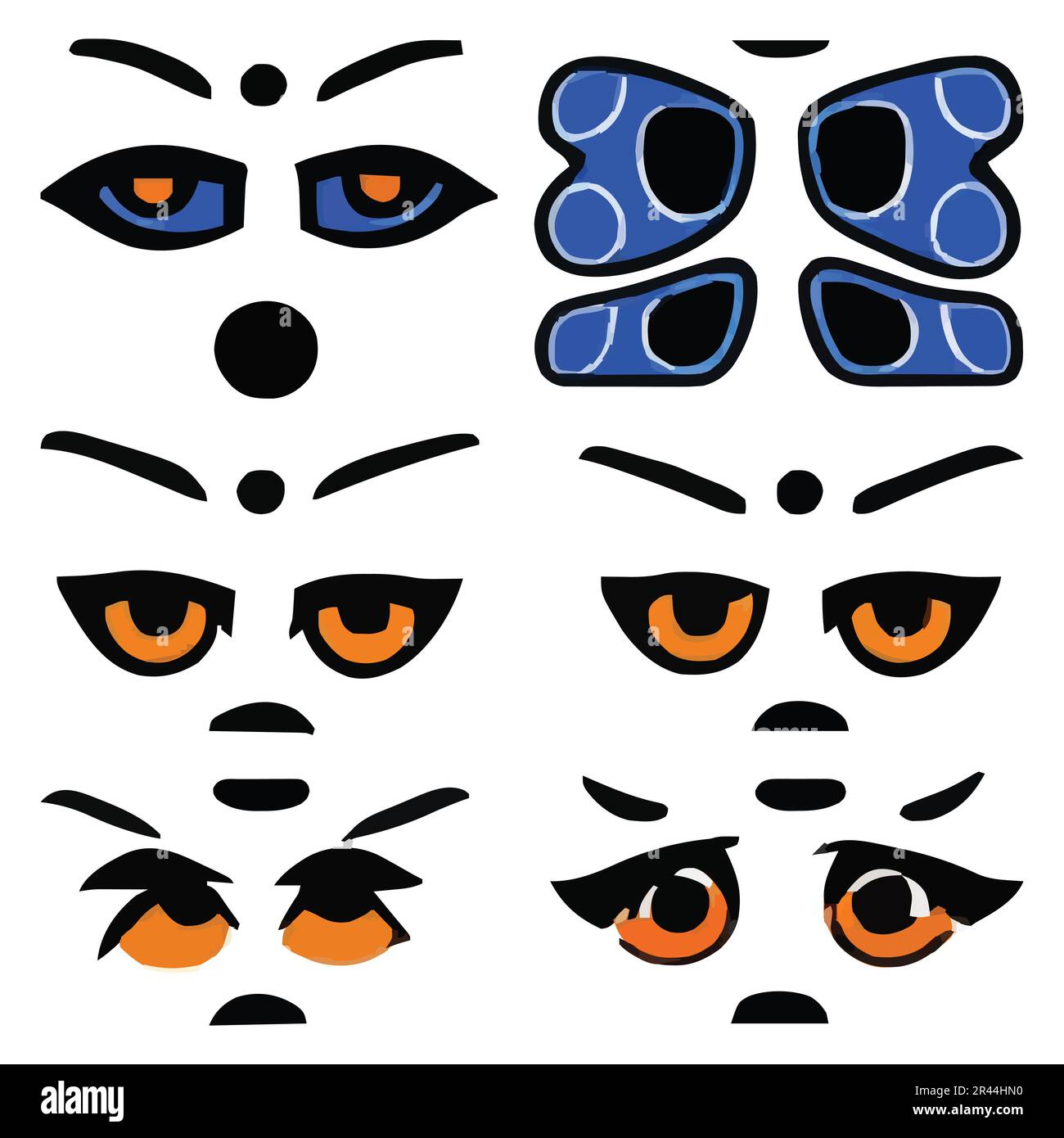 Set of eyes face expressions vector file Stock Vector Image & Art - Alamy