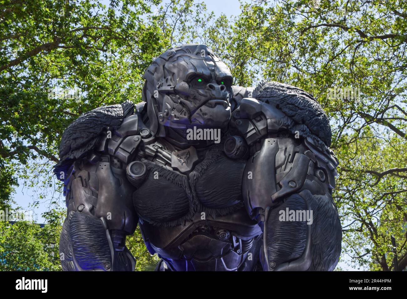 London, UK. 26th May 2023. A statue of Optimus Primal. Huge ...