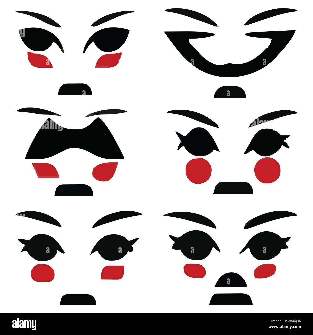 Set of eyes face expressions vector file Stock Vector Image & Art - Alamy