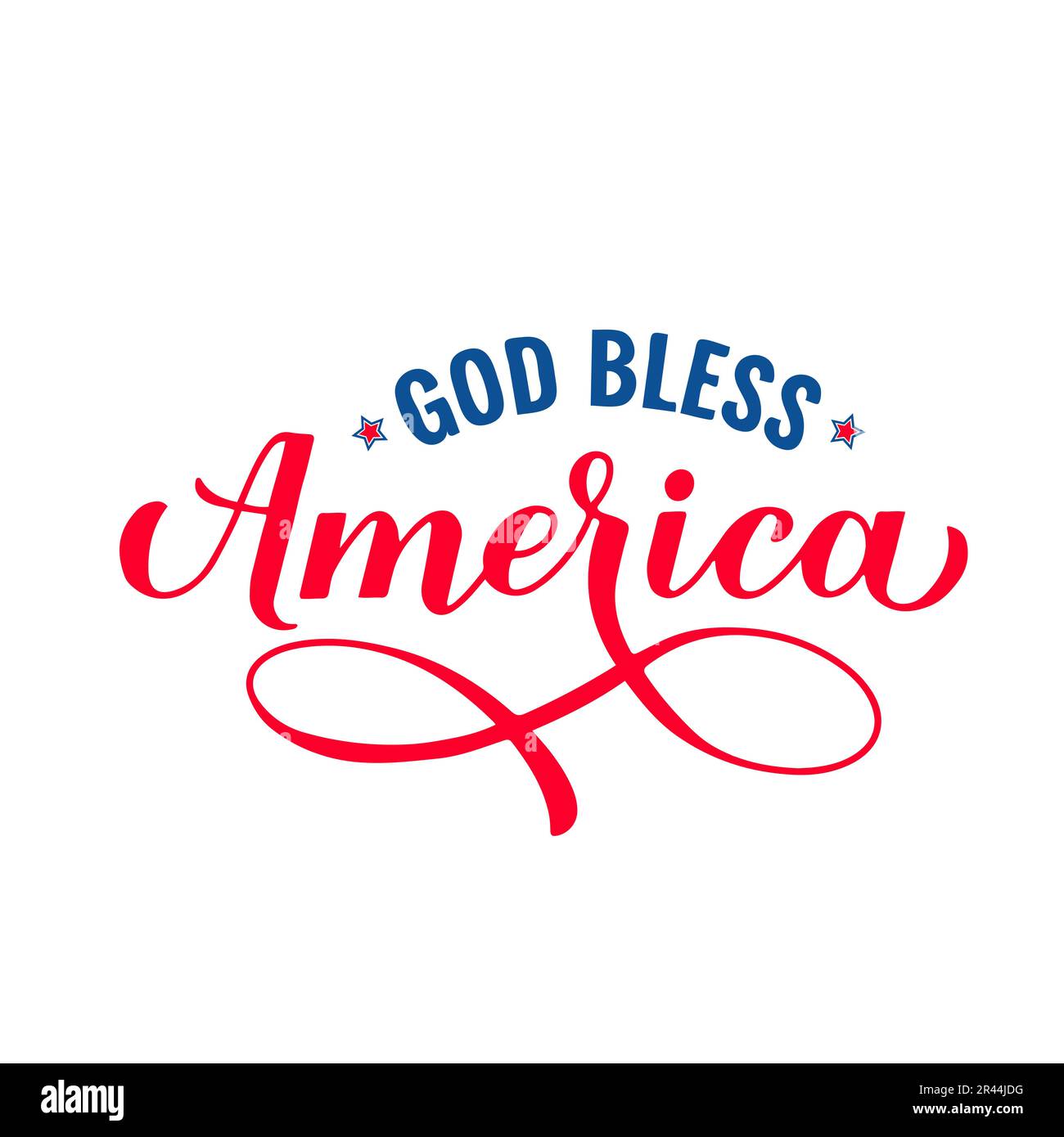 God bless America. Patriotic quote. 4th of July design. USA ...