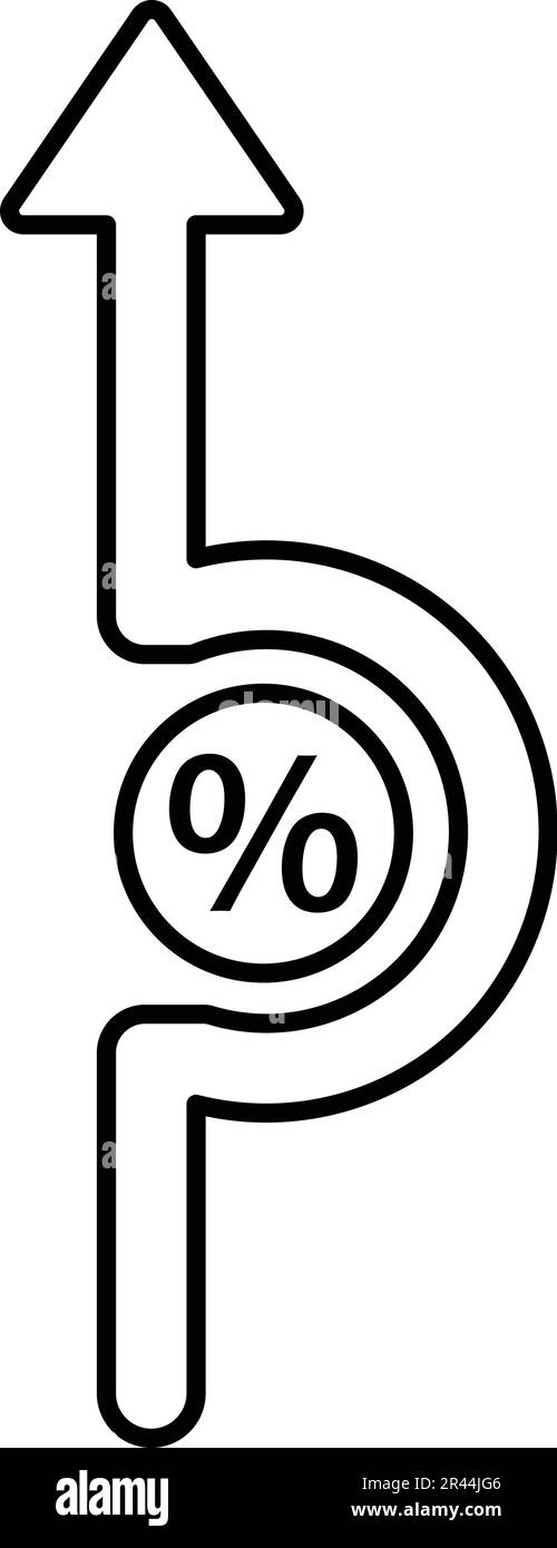 Percentage arrow up icon - Perfect use for designing and developing ...