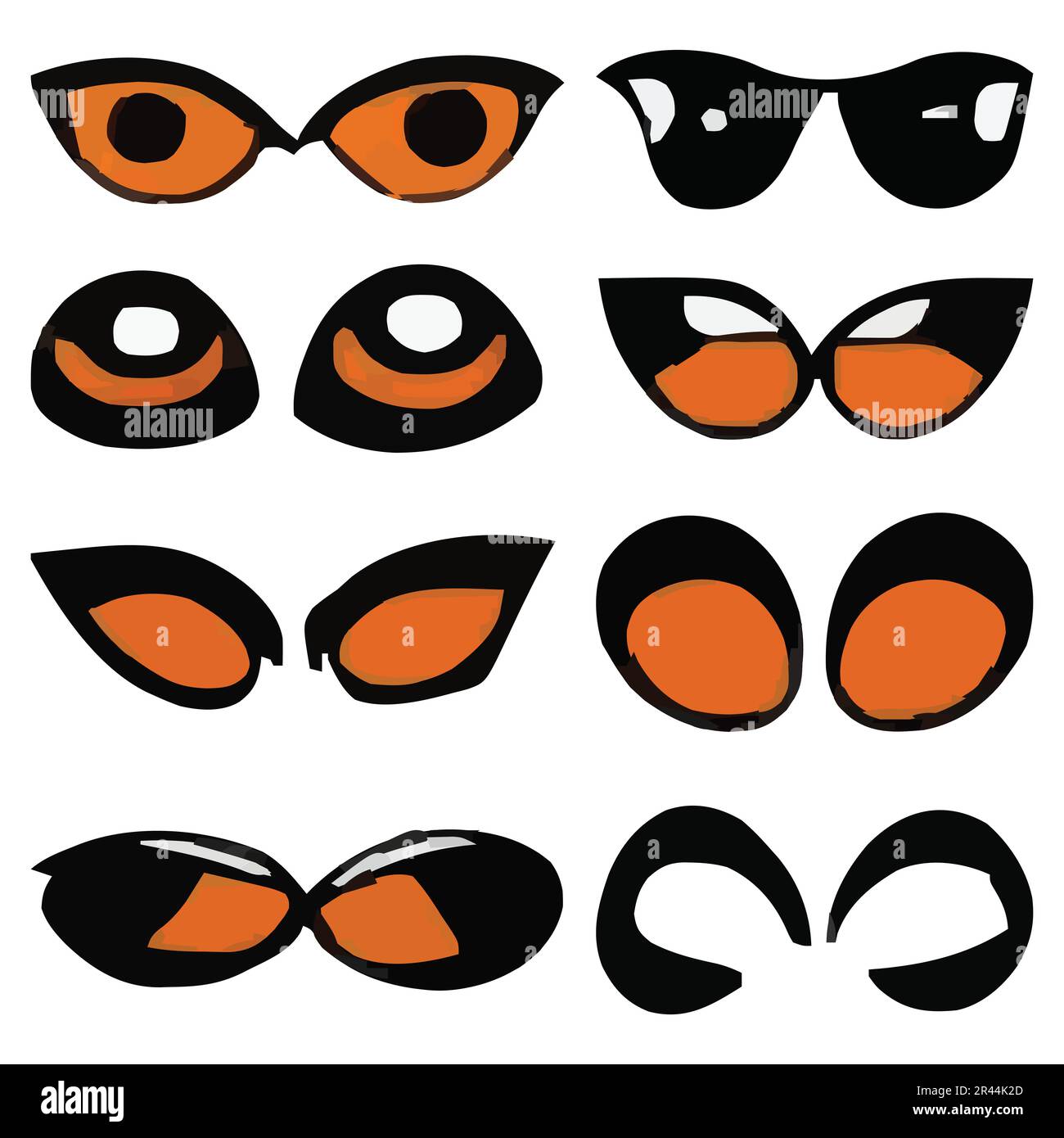 Set of eyes face expressions vector file Stock Vector Image & Art - Alamy
