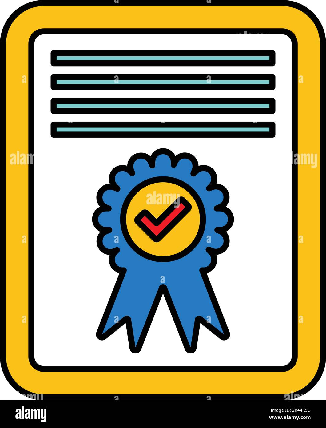 Accepted, accreditation, certificate icon - Perfect use for designing ...