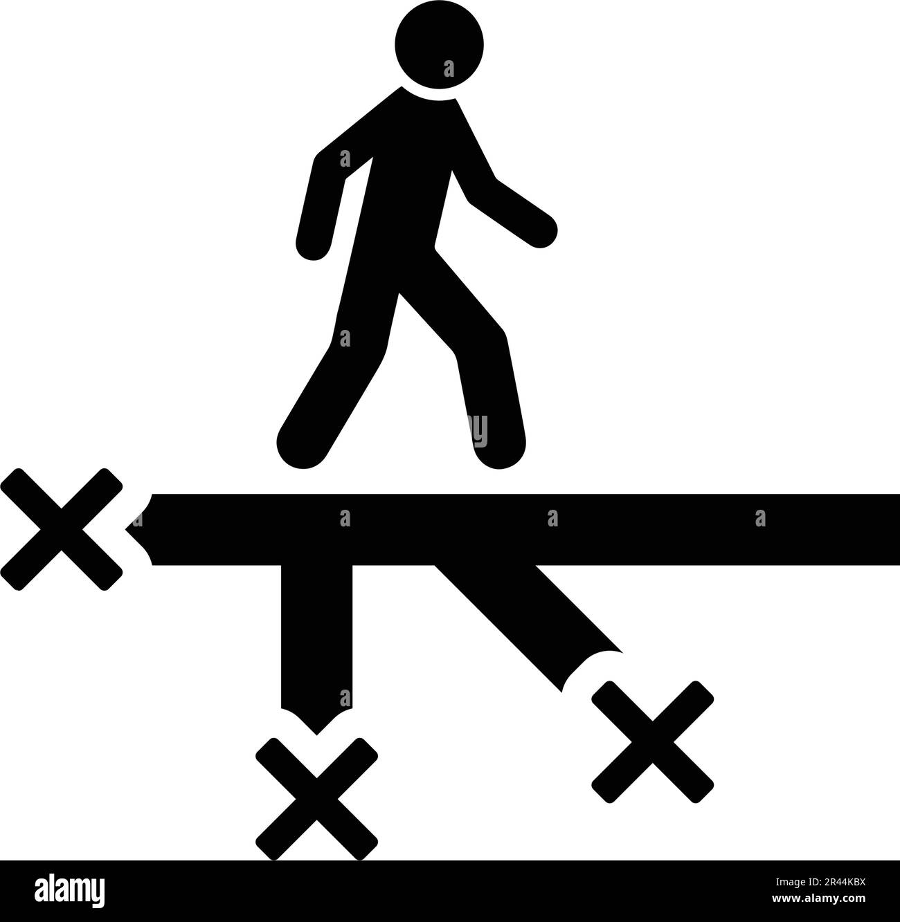 Footbridge vector vectors Black and White Stock Photos & Images - Alamy