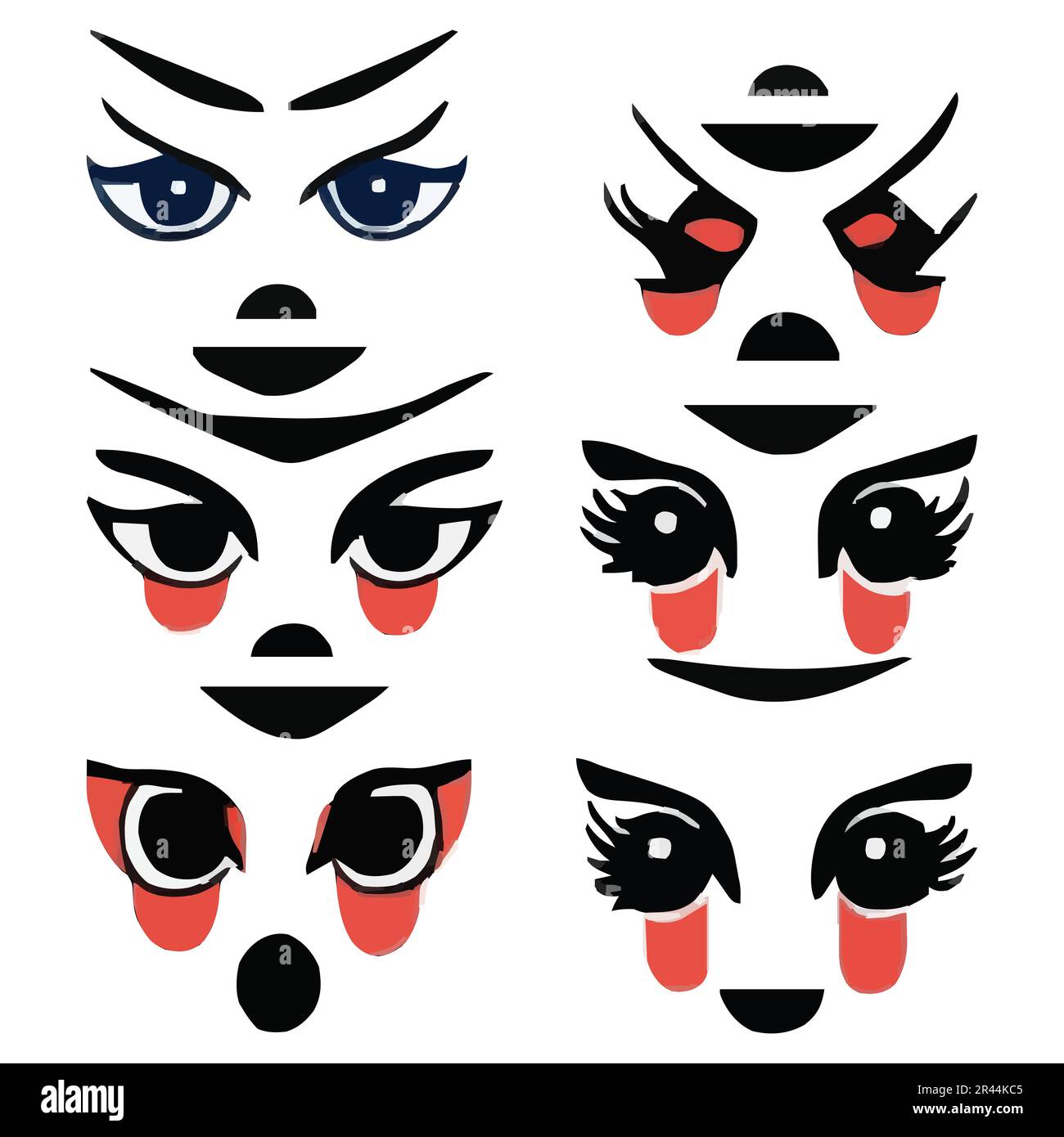 Set of eyes face expressions vector file Stock Vector Image & Art - Alamy