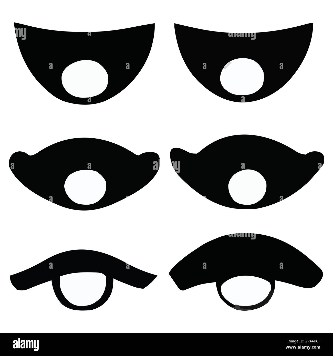 Set of eyes face expressions vector file Stock Vector Image & Art - Alamy