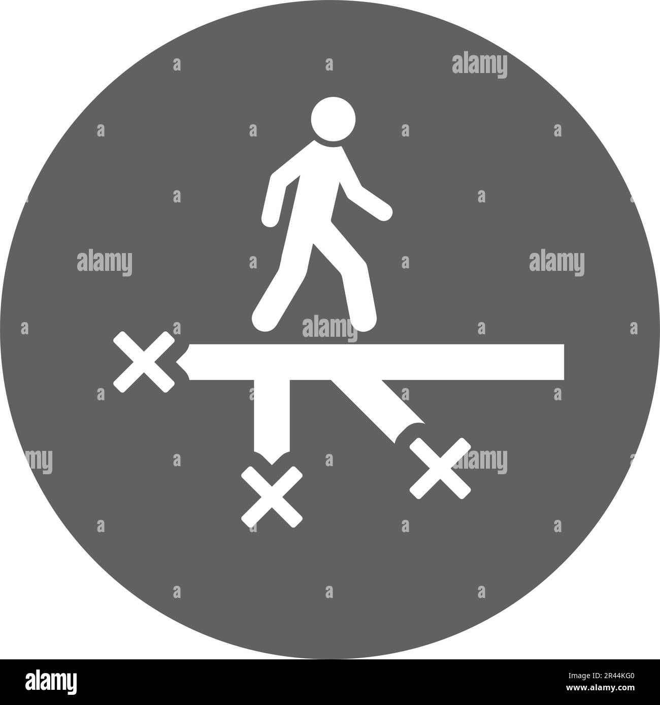 Footbridge vector vectors hi-res stock photography and images - Alamy