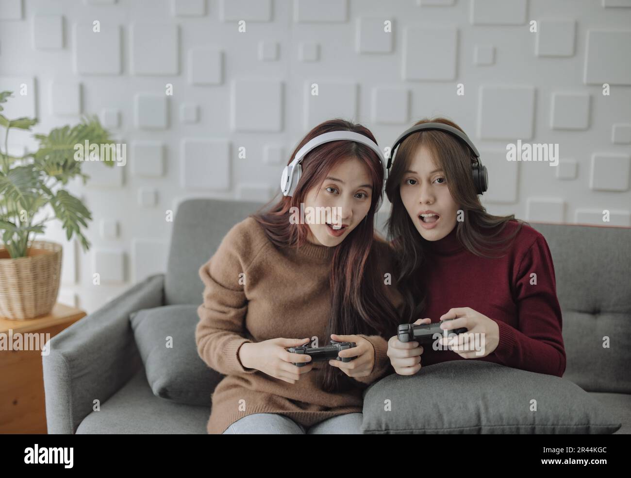 Couples play games together with a lot of joy, enthusiasm and ...