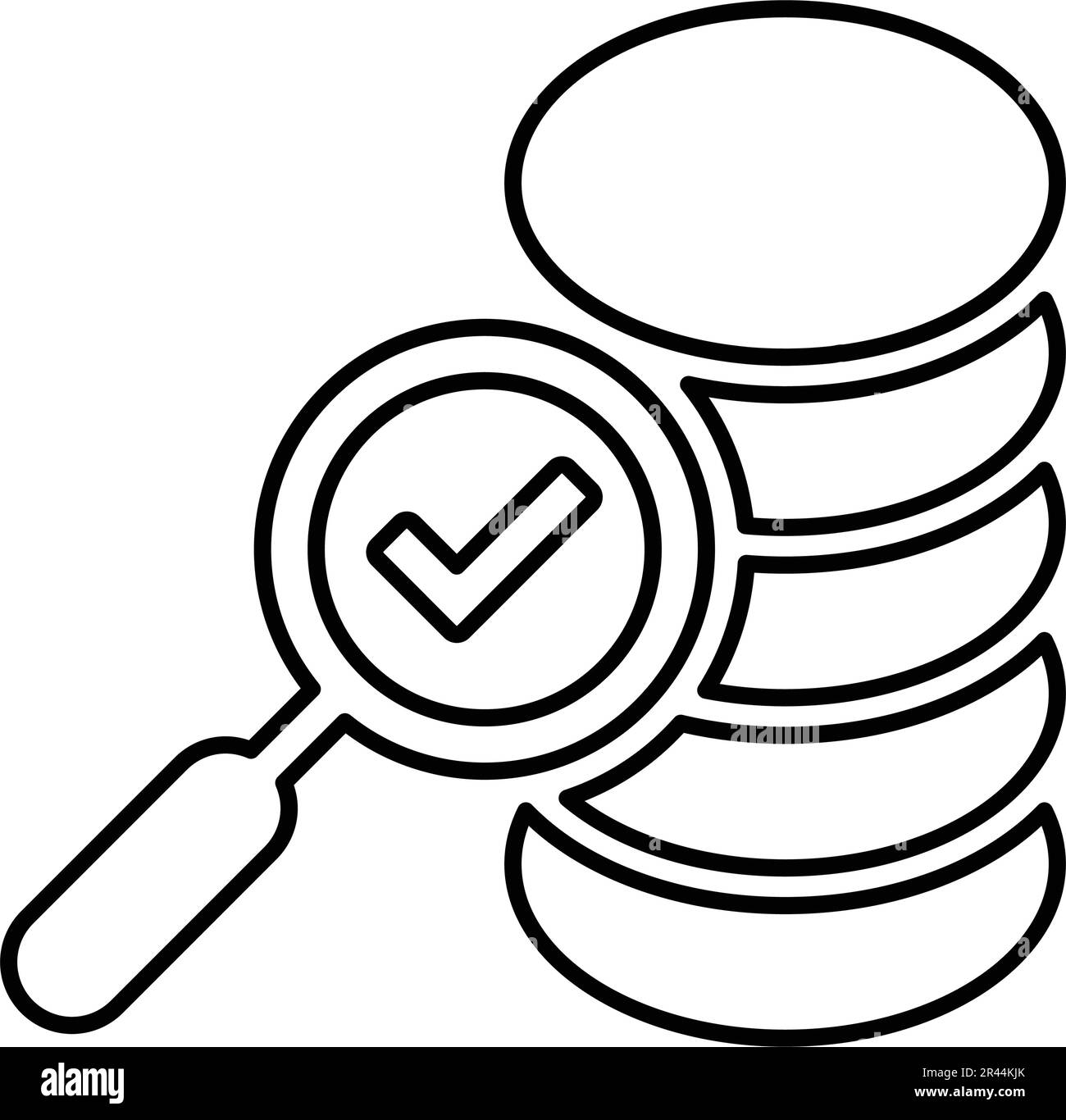 Accuracy, veracity, audit icon is use in designing and developing ...