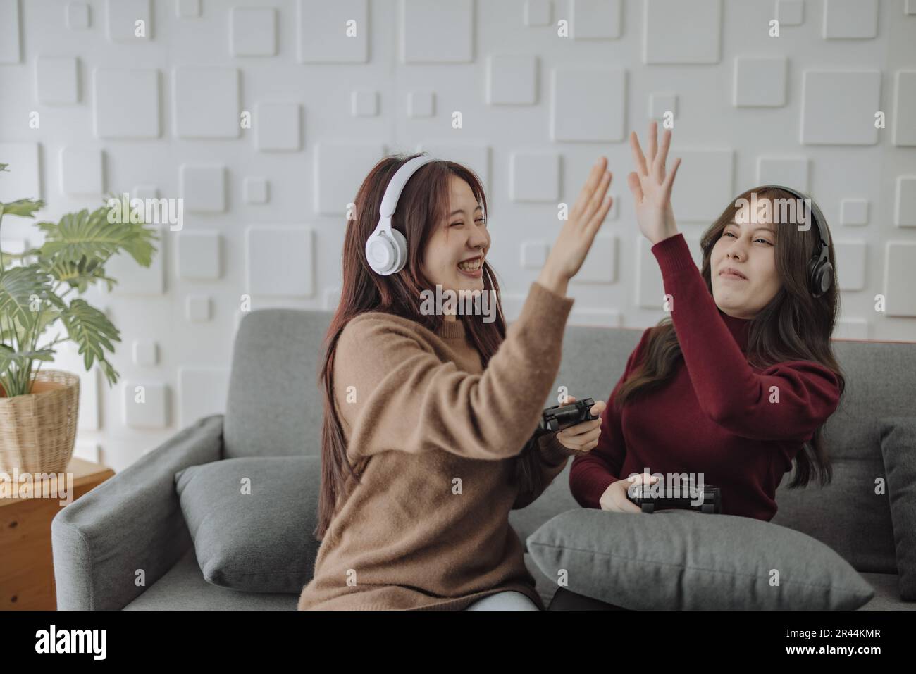 Couples play games together with a lot of joy, enthusiasm and ...