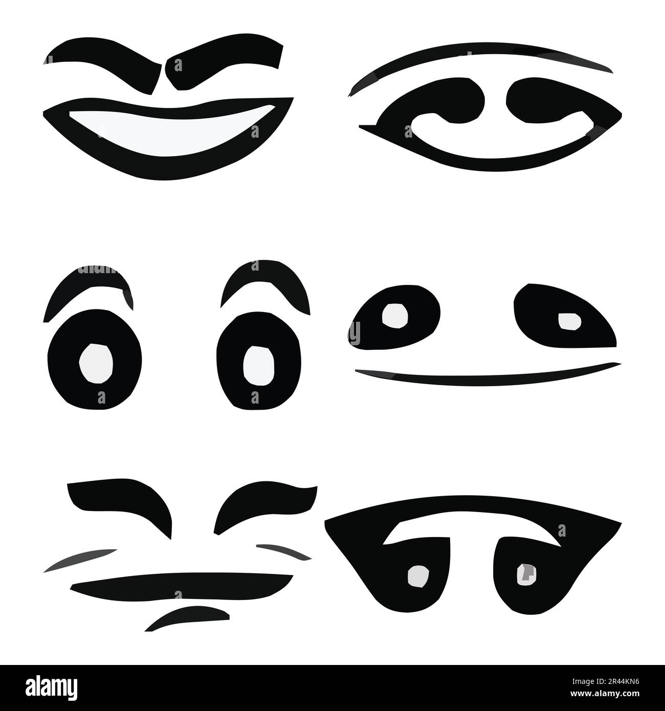 Set of eyes face expressions vector file Stock Vector Image & Art - Alamy