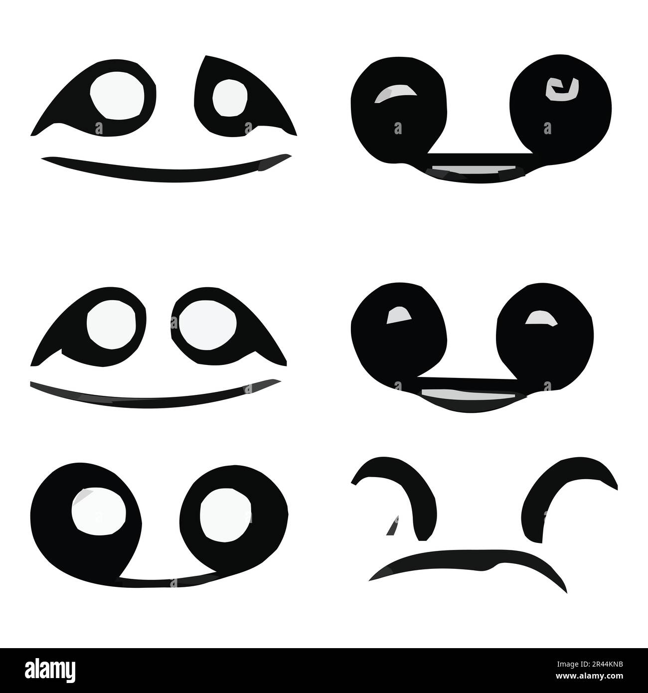 Set of eyes face expressions vector file Stock Vector Image & Art - Alamy