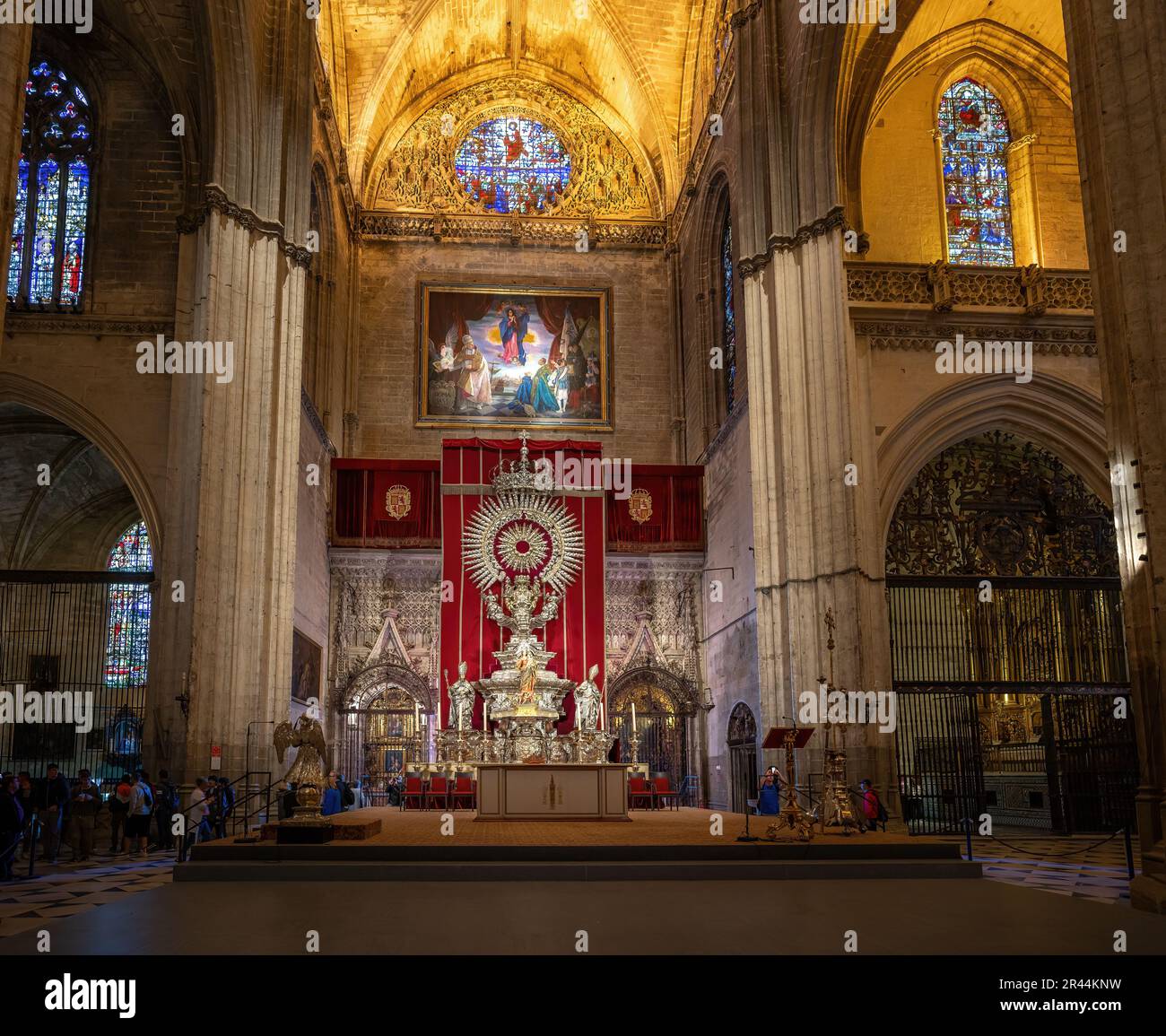 Silver Altar (Altar de Plata) at Seville Cathedral Interior - Seville ...