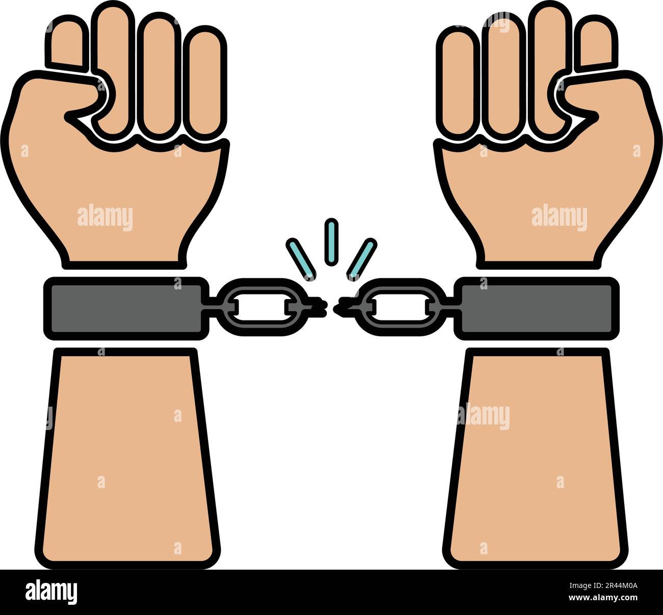 Arrest handcuffs Stock Vector Images - Alamy