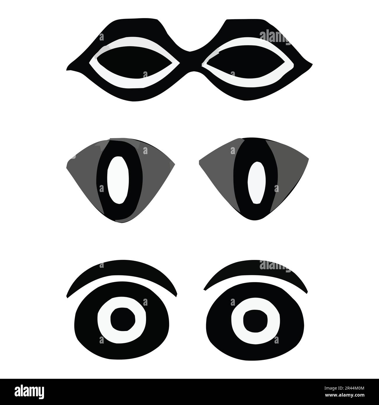 Set of eyes face expressions vector file Stock Vector Image & Art - Alamy