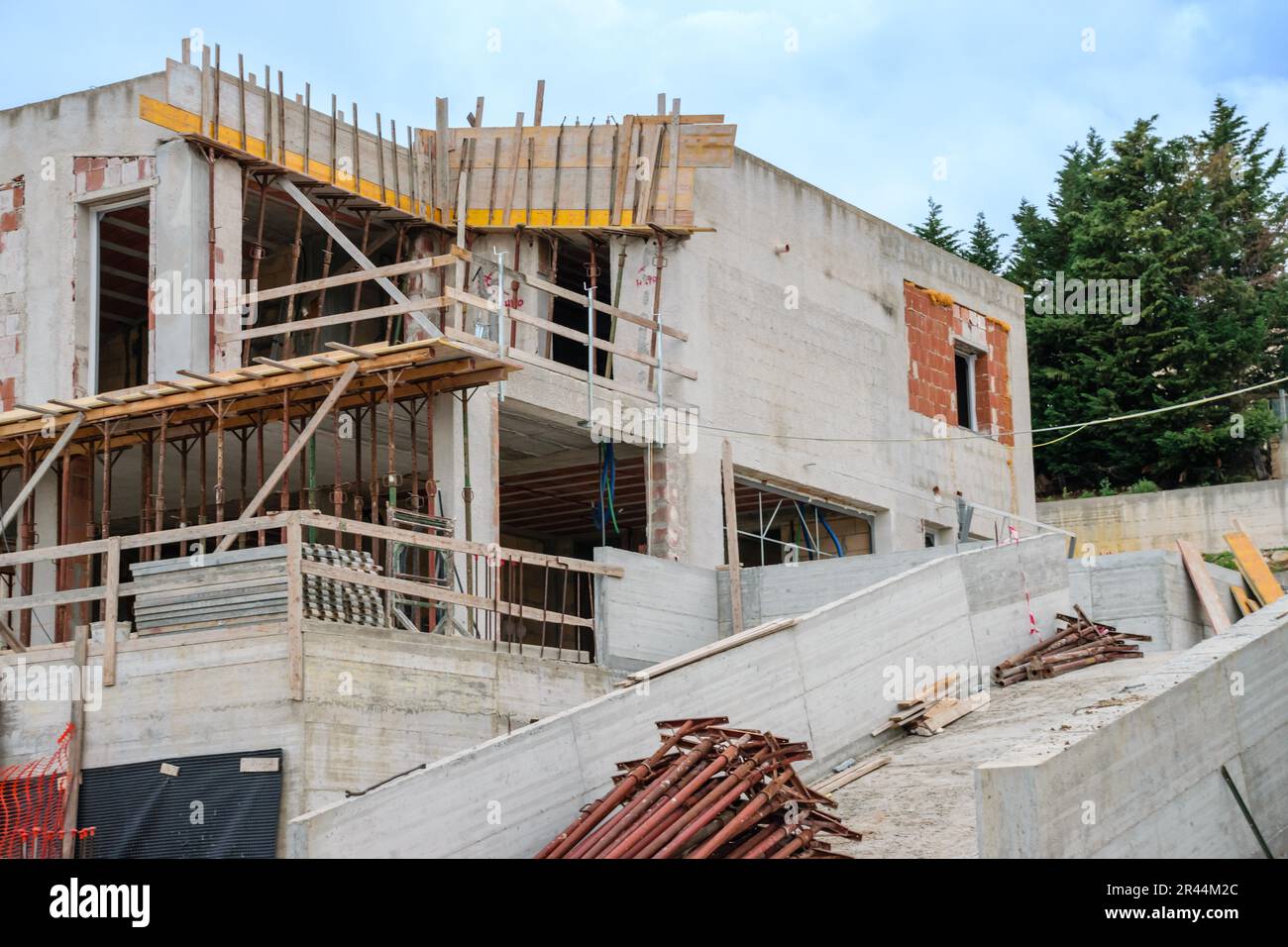 Image of area under construction for residential housing area Stock ...