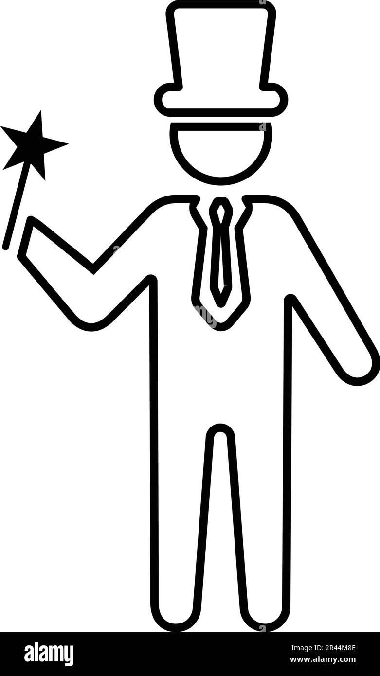Wizard, magician icon. Beautiful icon symbol for commercial use ...