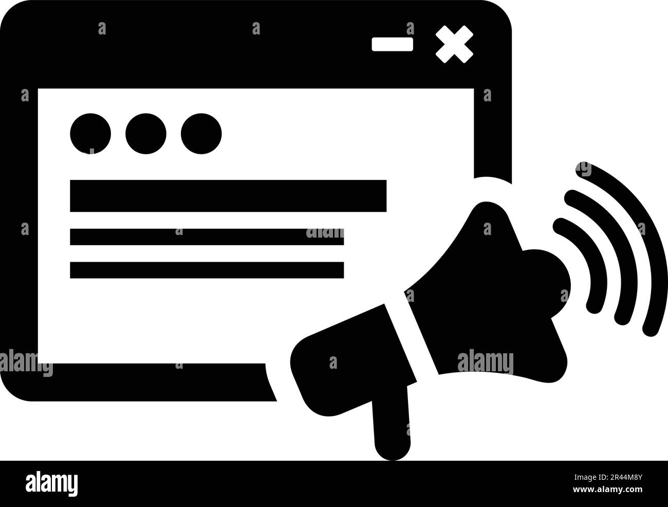 Marketing ads, advertising icon. Beautiful icon symbol for commercial ...