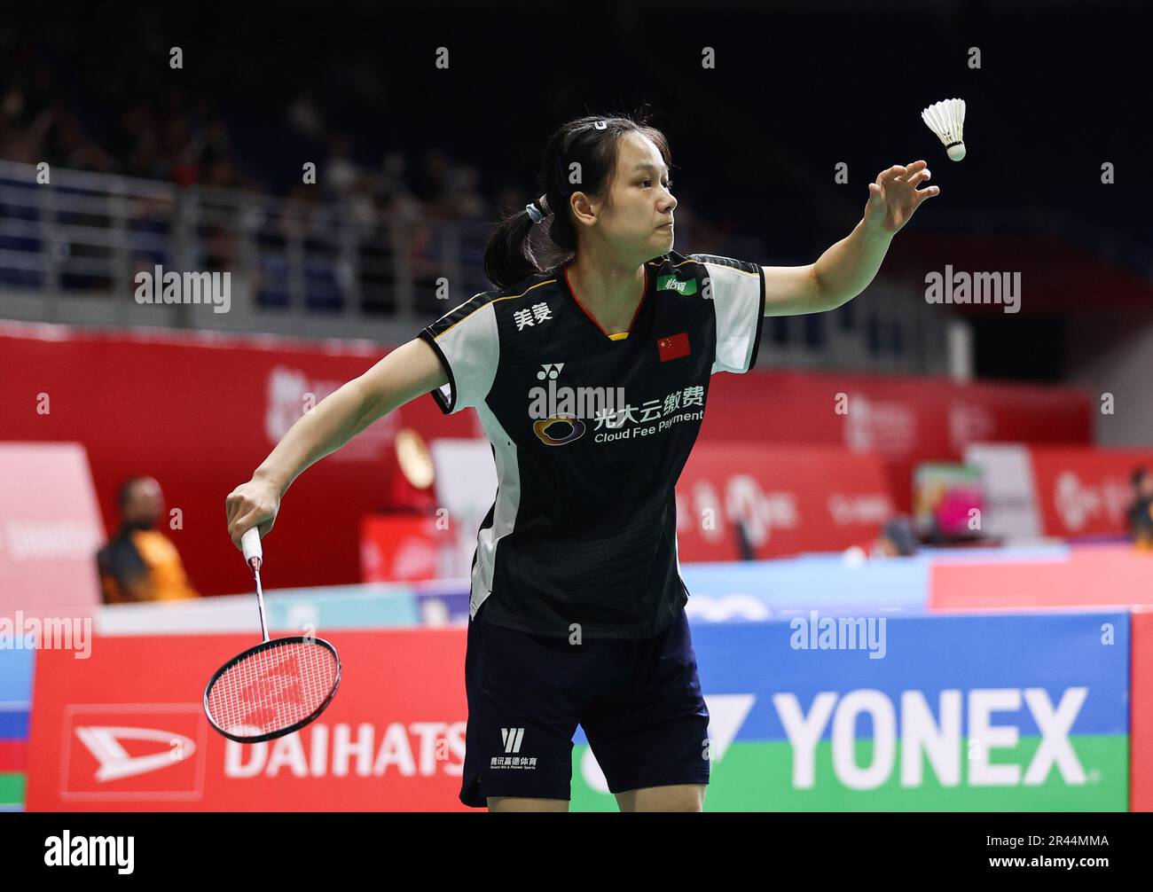 Kuala Lumpur, Malaysia. 25th May, 2023. Zhang Yi Man of China plays ...