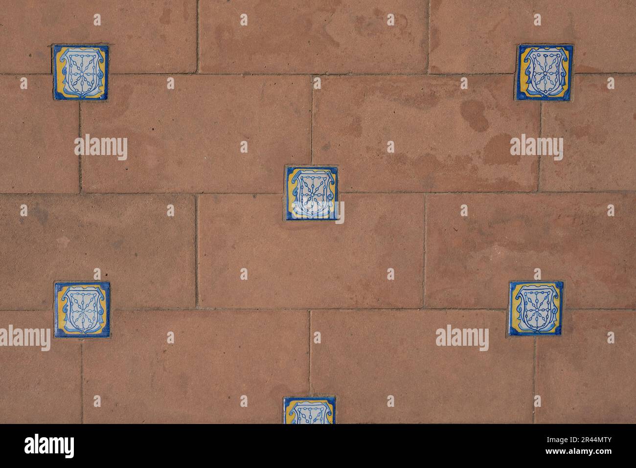 Tiles with Navarre Coat of Arms at Plaza de Espana - Seville, Andalusia ...