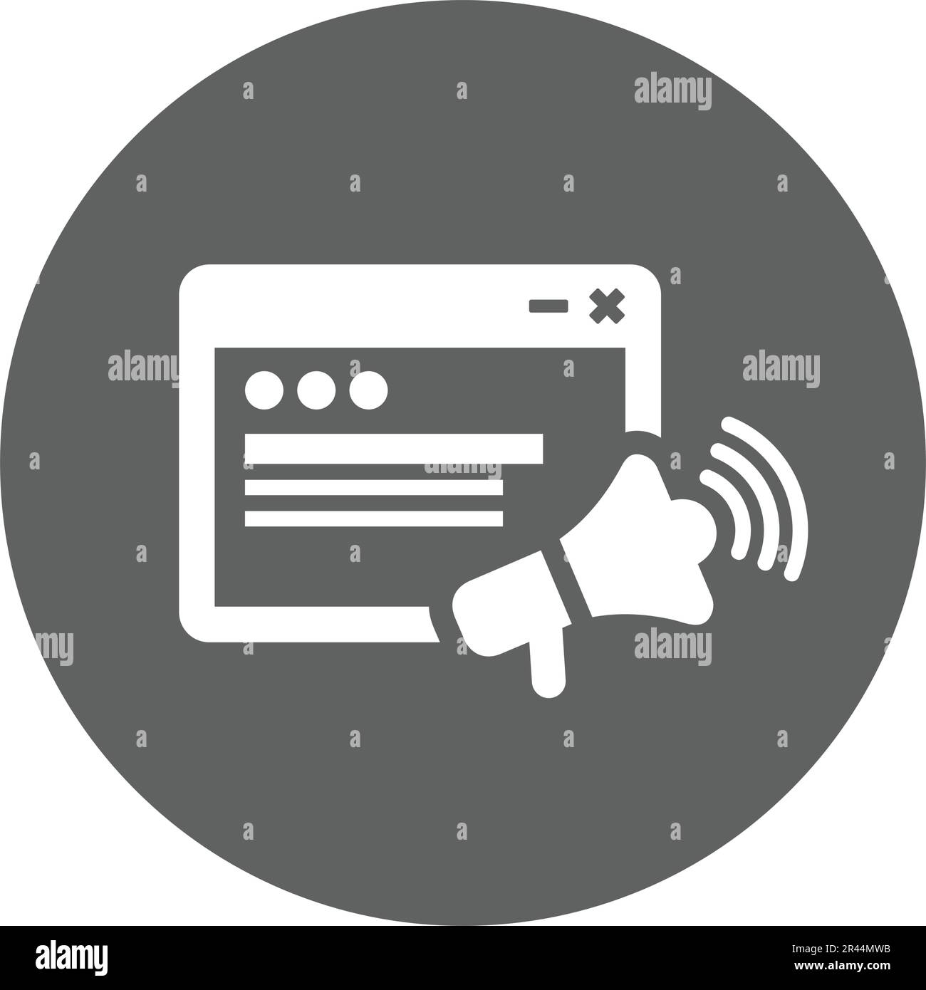 Marketing ads, advertising icon. Beautiful icon symbol for commercial ...