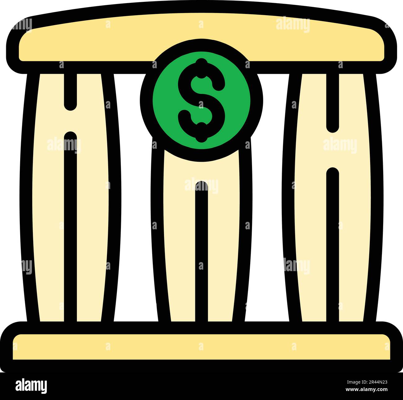 Laundry money box icon. Outline Laundry money box vector icon for web ...