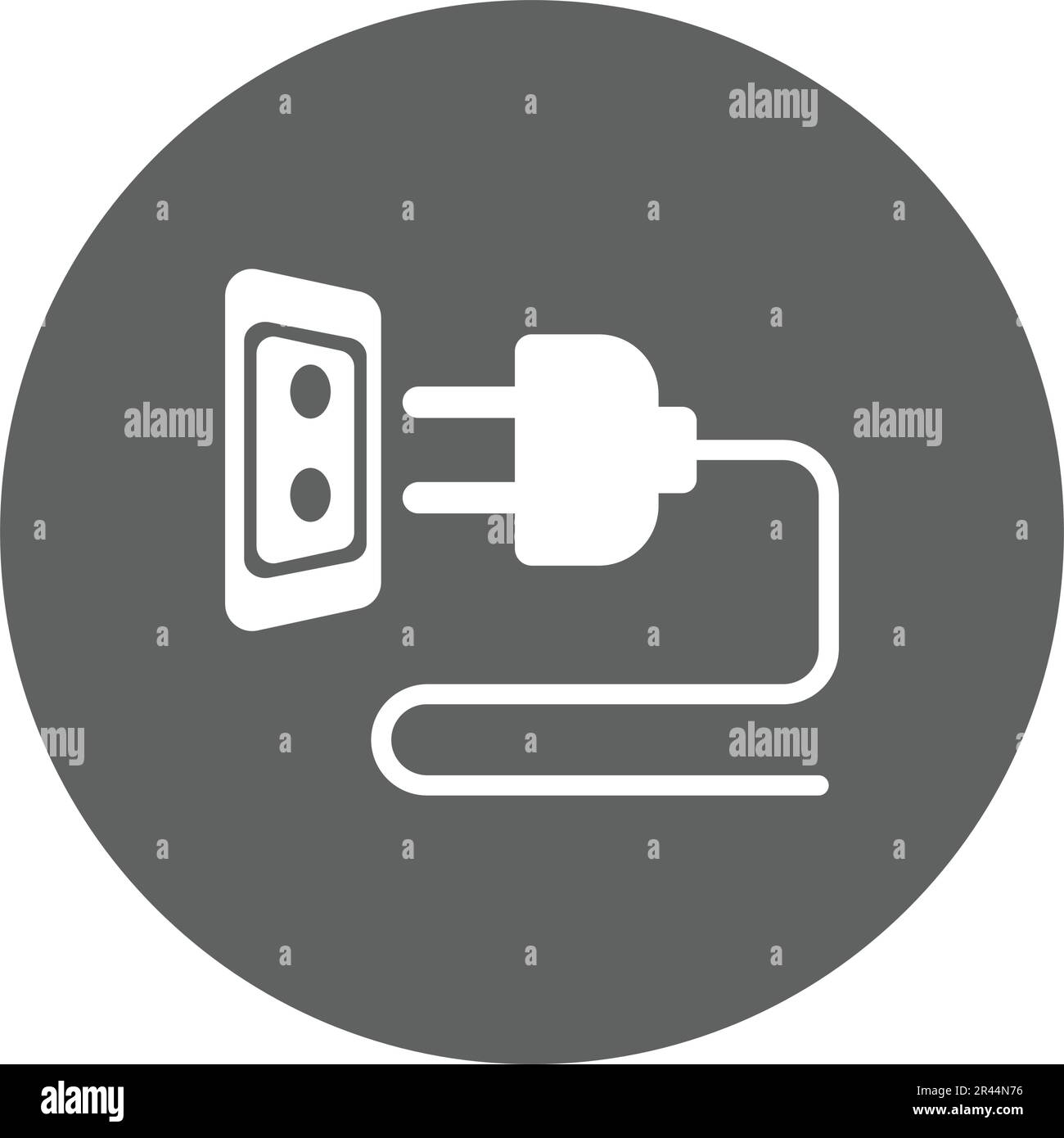 Electric Plug and Socket icon for graphic and web design or commercial ...