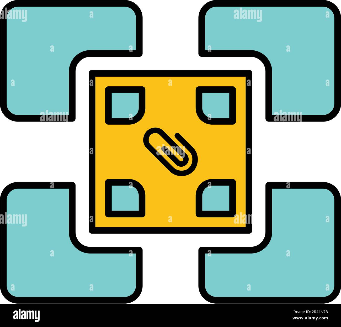 Add, attach sign icon for graphic and web design or commercial purposes ...