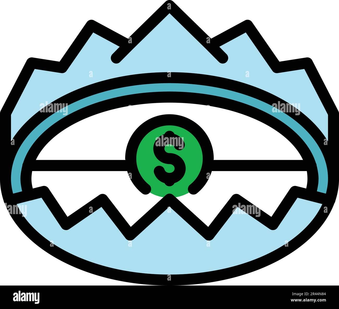 Trap laundry money icon. Outline Trap laundry money vector icon for web ...