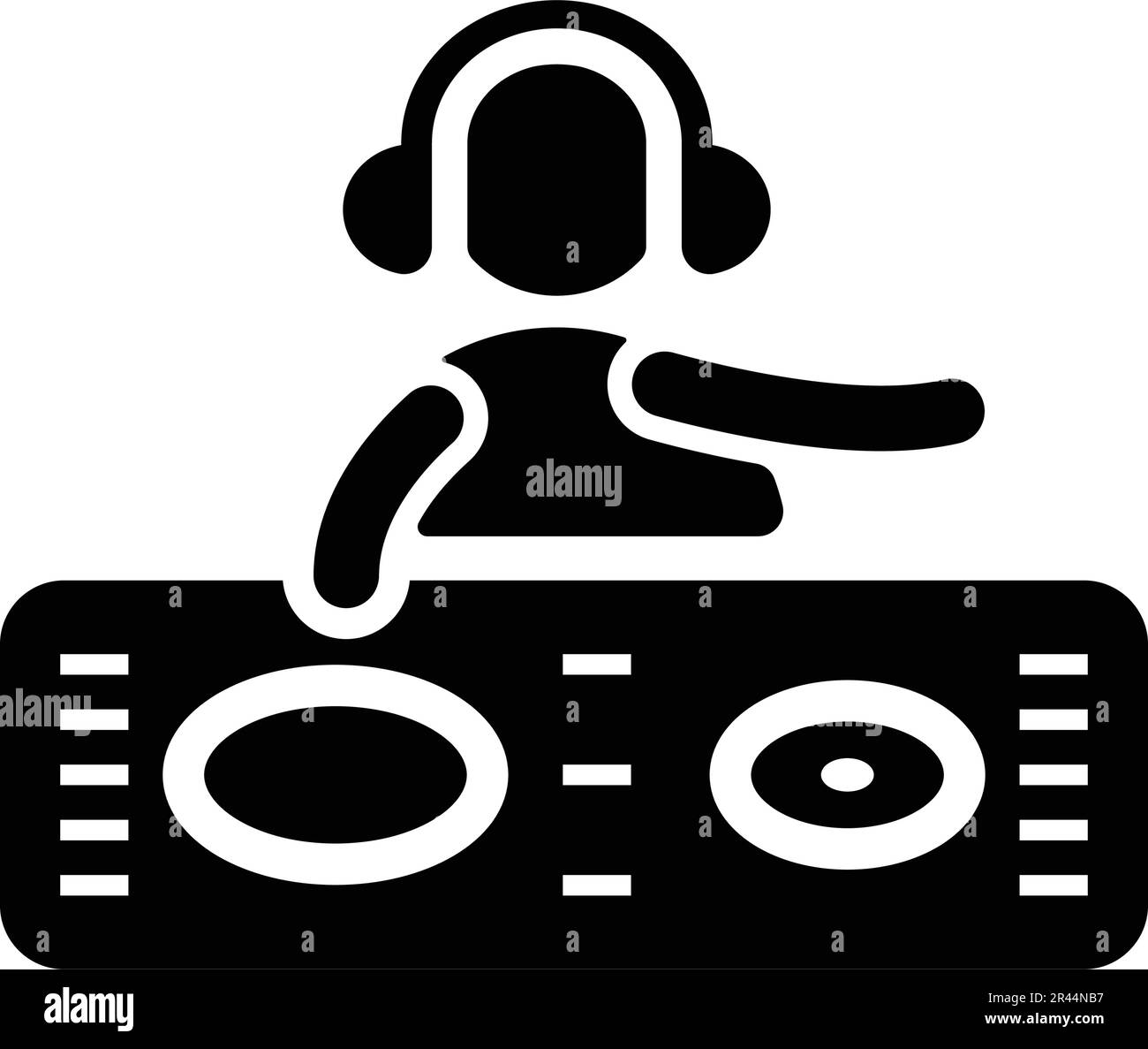 Dj icon Stock Vector Images - Alamy