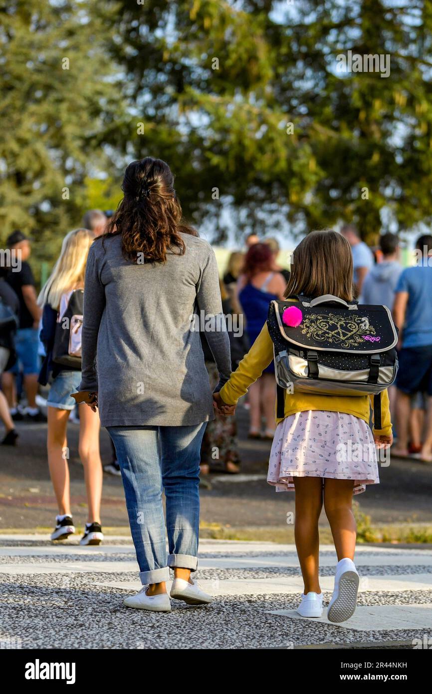 Start of the new school year at the primary school “ecole Pierre Mendes ...