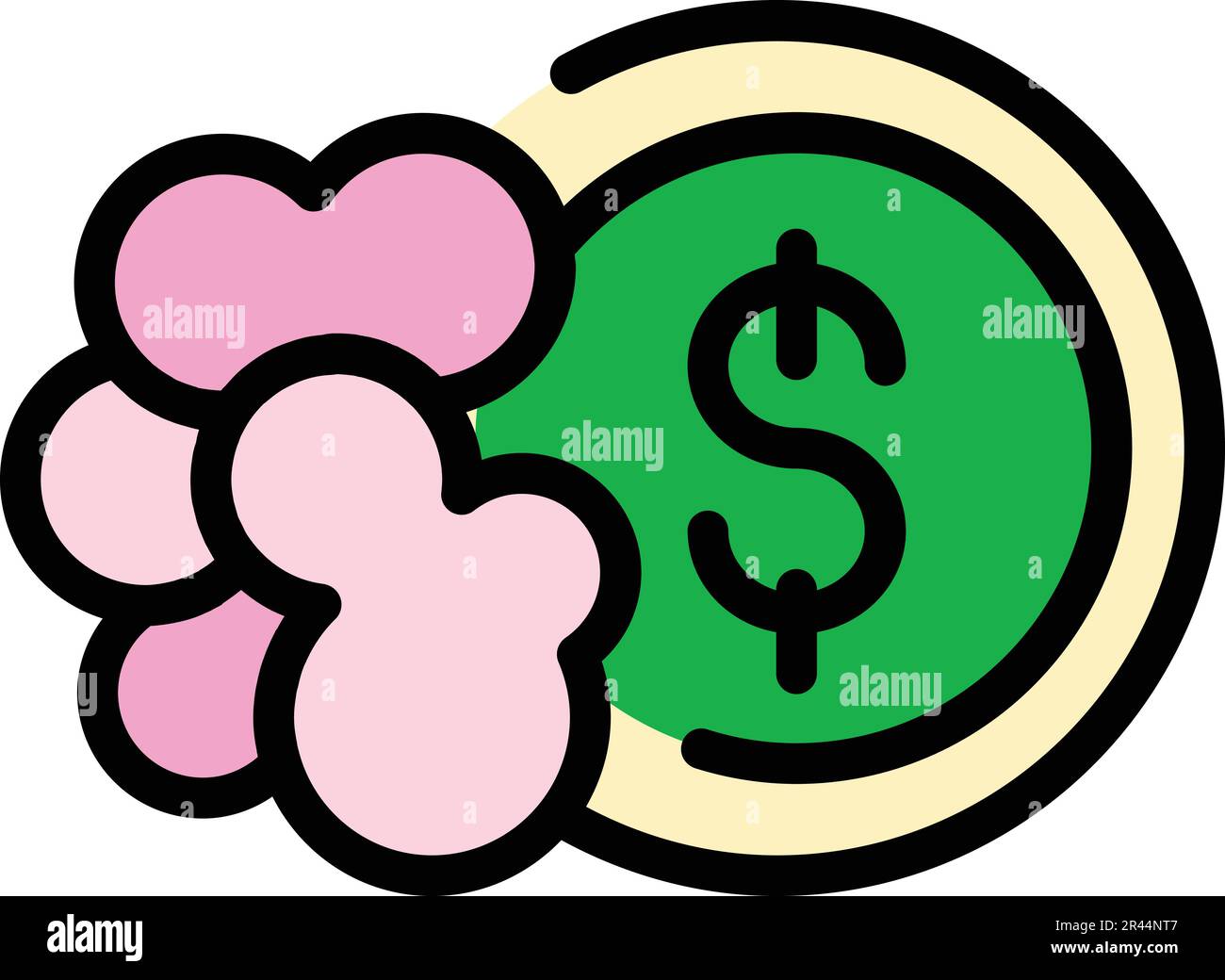 Laundry money wash coin icon. Outline Laundry money wash coin vector ...