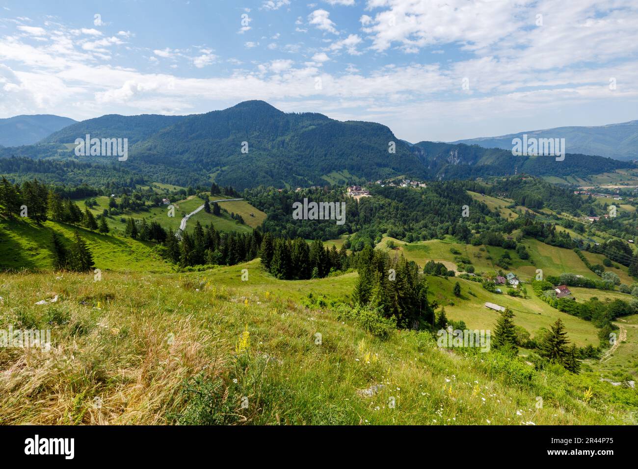 Aerial view carpathian mountain range hi-res stock photography and ...