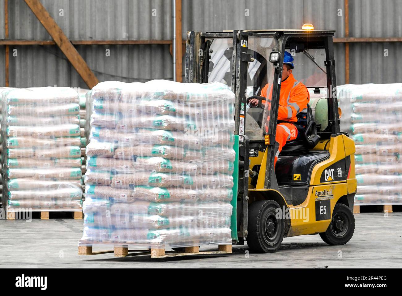 Grand-Couronne (Normandy, northern France): TotalEnergies site where ...