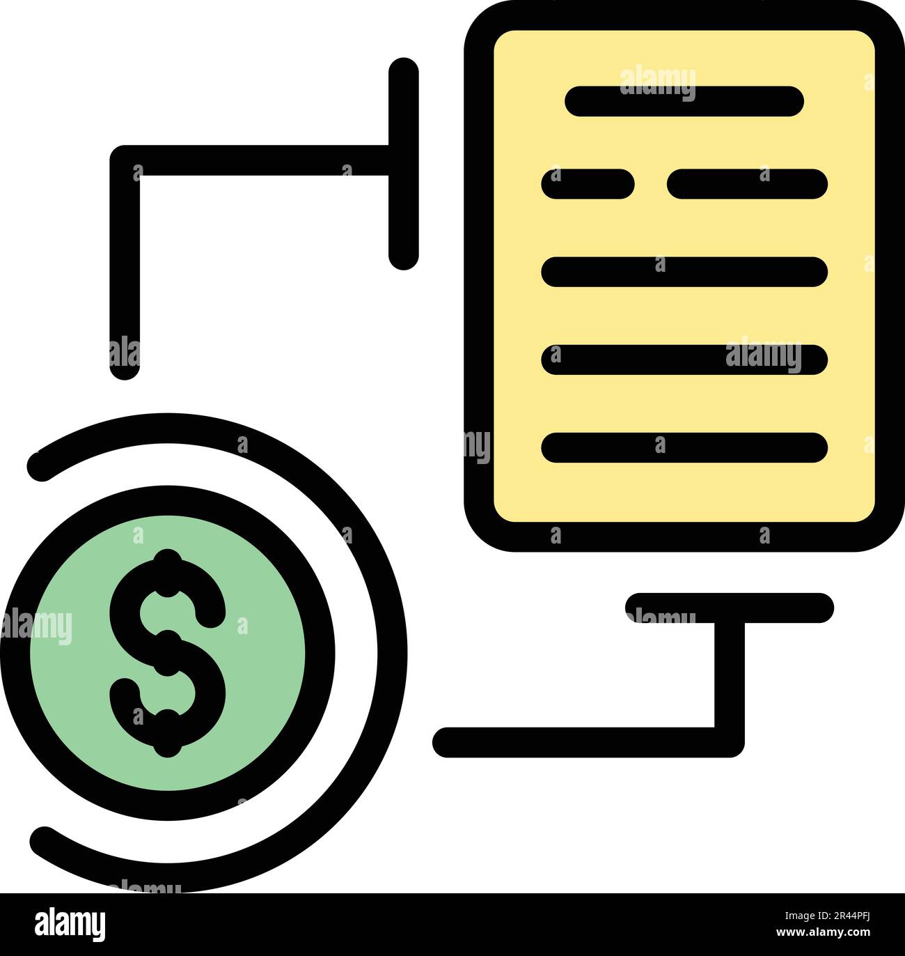 Value realization icon. Outline Value realization vector icon for web ...