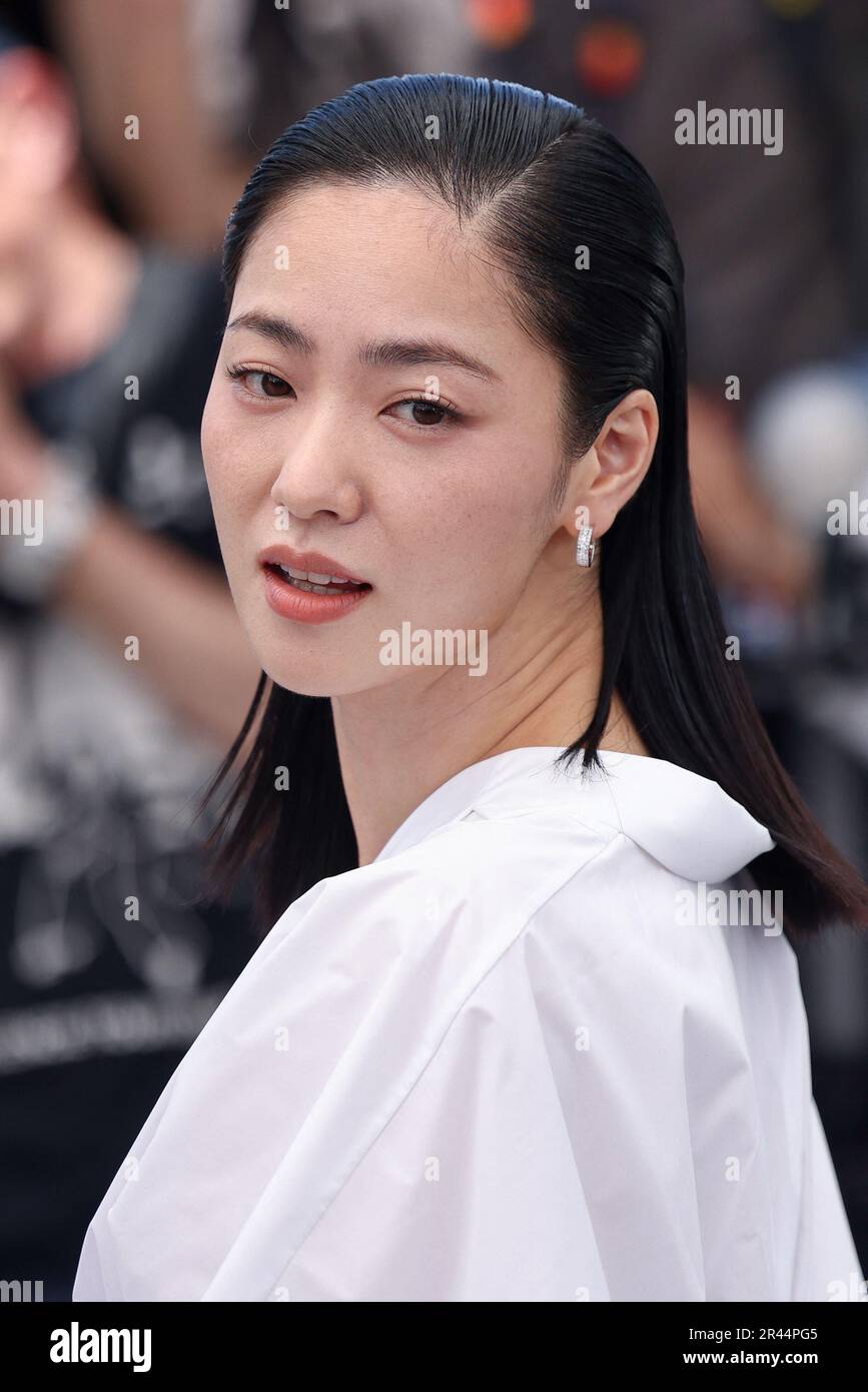 Cannes, France. 26th May, 2023. Jeon Yeo-Been attending the Cobweb ...