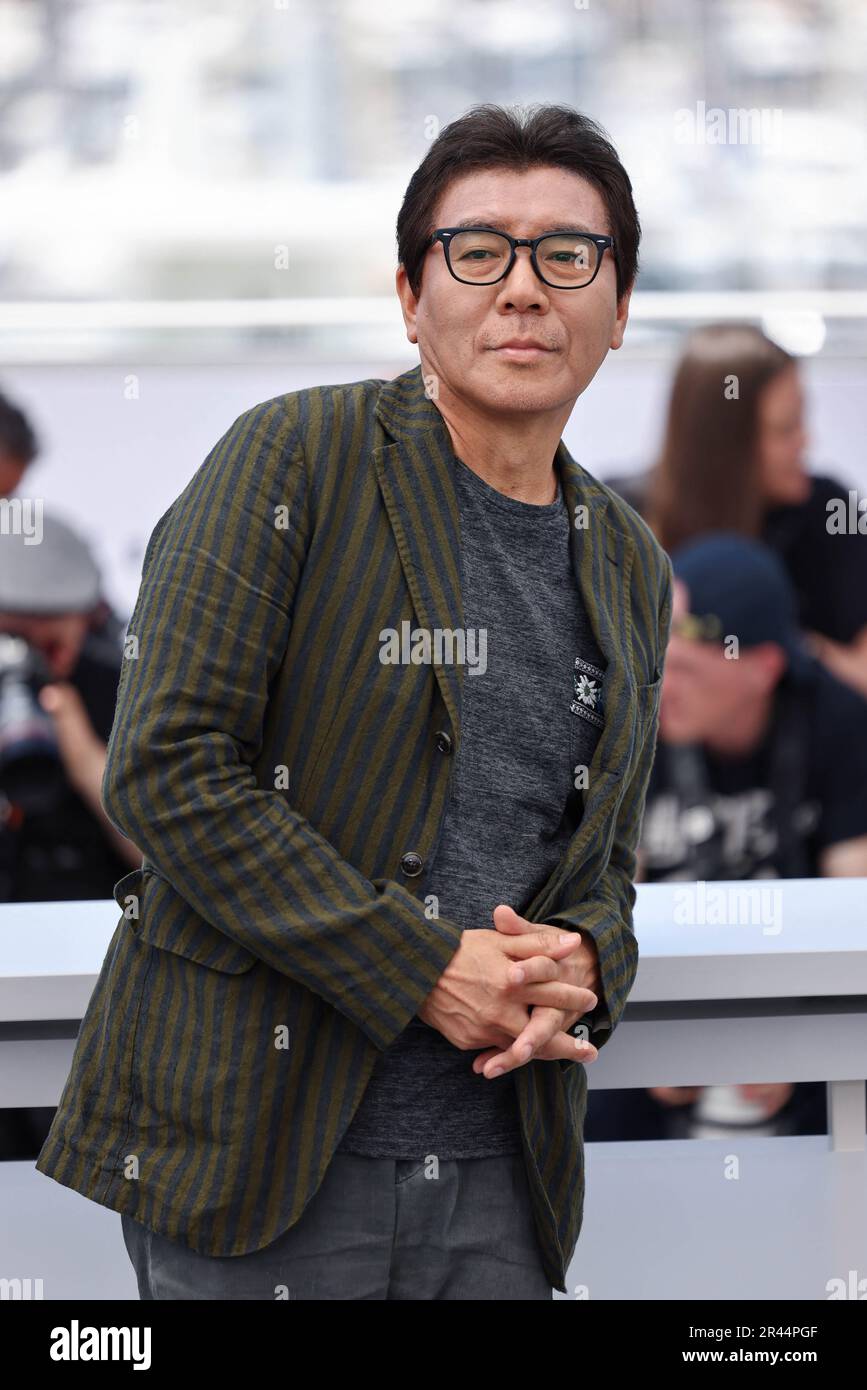 Cannes, France. 26th May, 2023. Kim Ji-woon attending the Cobweb (Dans ...